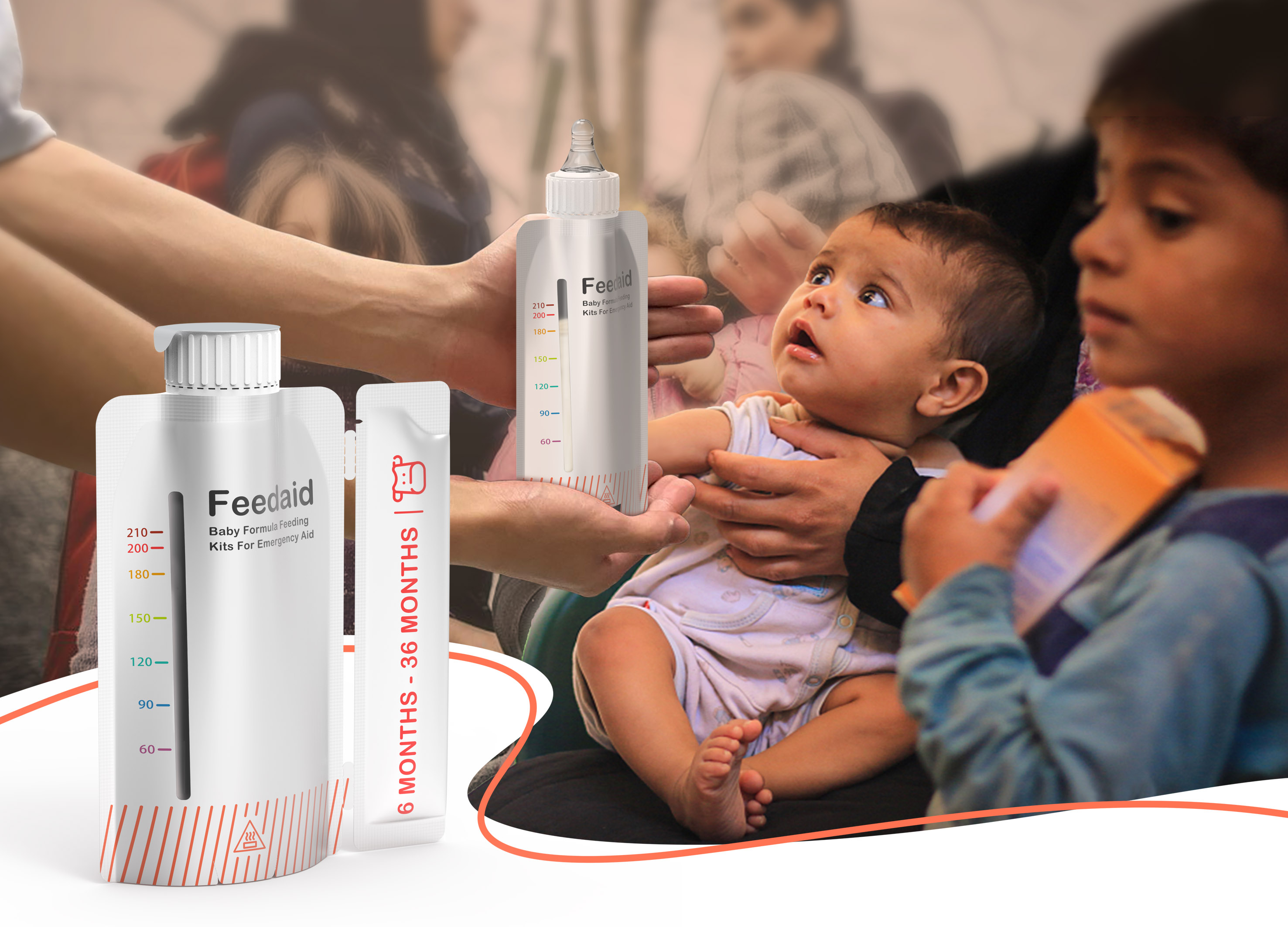 Feedaid——Baby Formula Feeding Kits For Emergency Aid_获奖作品_金芦苇工业设计奖 ...
